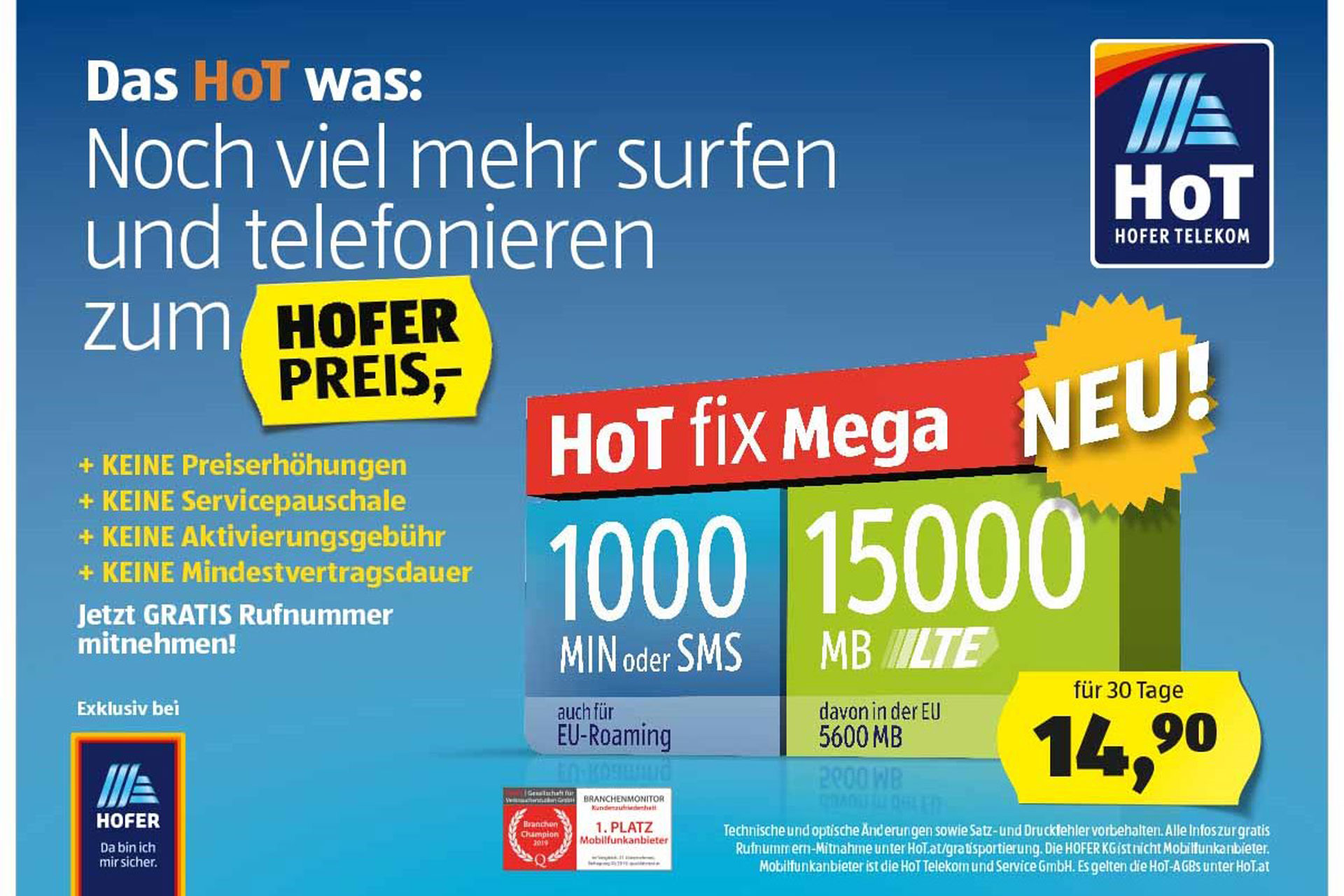 EPAMEDIA-IMPACT Hoch² für HOFER- „Das HoT immer wieder was“!